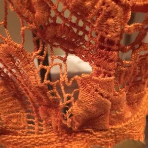French Connection | Dresses | French Connection Crochet Orange Lined ...